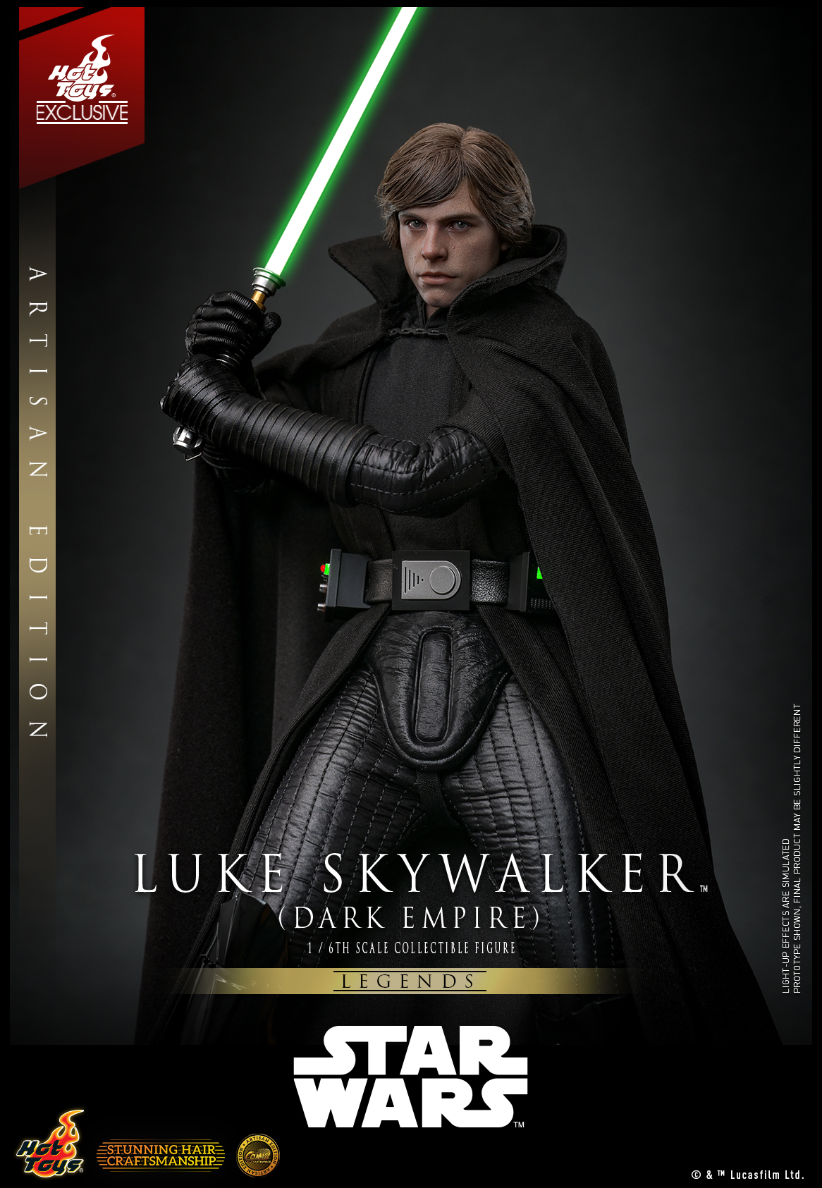Hot Toys Luke Skywalker (Dark Empire) (Artisan Edition) (CMS020AE) 1/6 ...