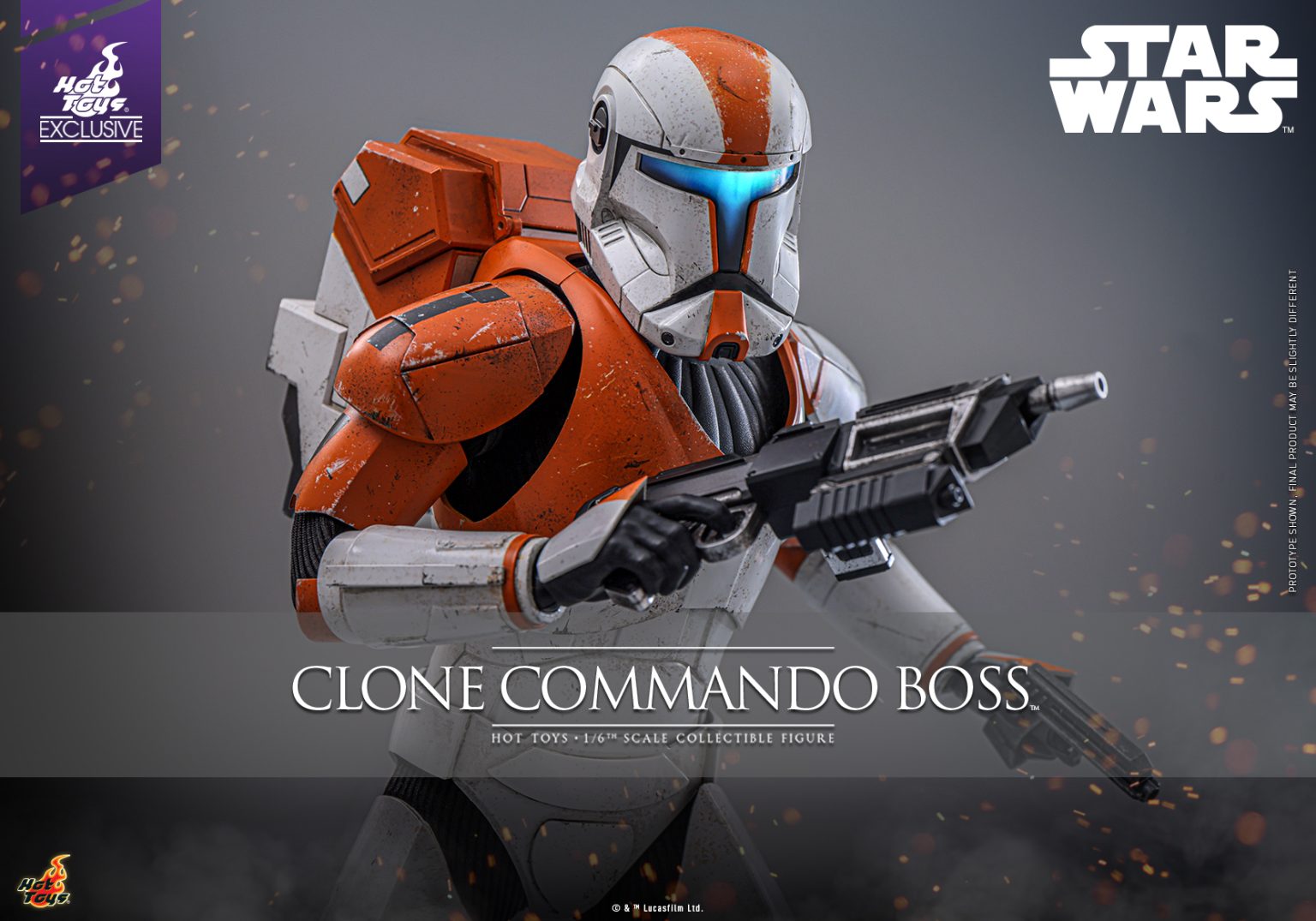 Hot Toys The Clone Wars Clone Commando Boss (TMS151) 1/6 Scale Figure ...